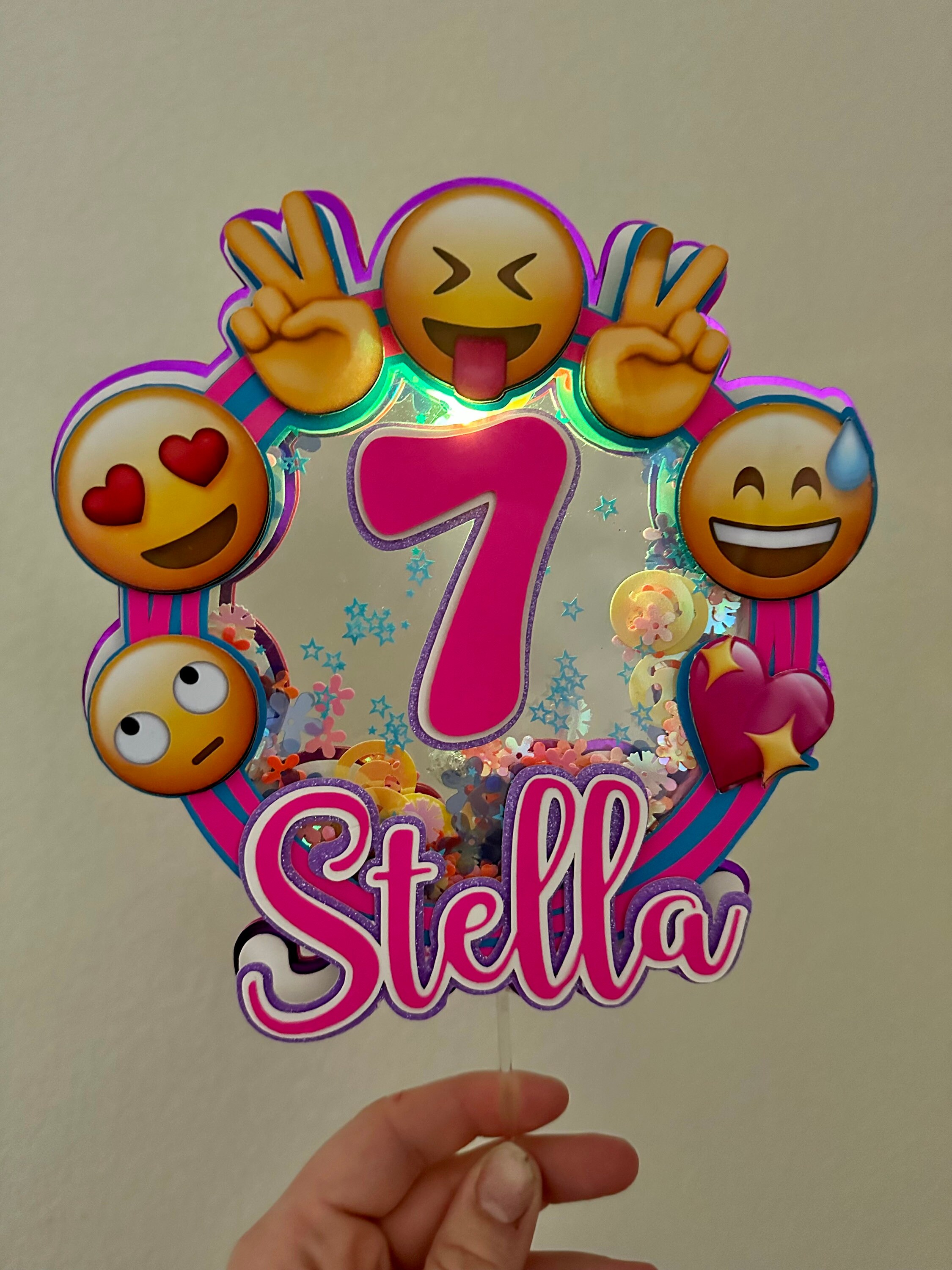 Custom Emoji Cake Topper | Texting Birthday Party Decoration - Etsy