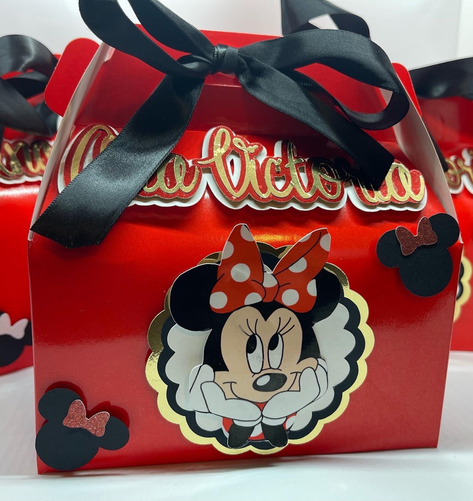 Minnie Mouse Theme Favor Boxes - Etsy