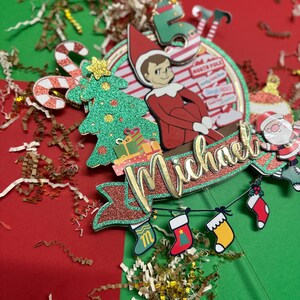 Elf Cake Topper Christmas Cake Topper Birthday - Etsy