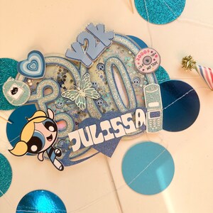 Y2K Birthday Cake Topper | 2000s Aesthetic Party Decor | Retro Flip ...
