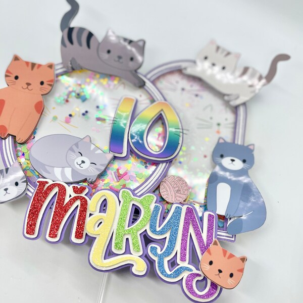 Cat Cake Toppers - Etsy