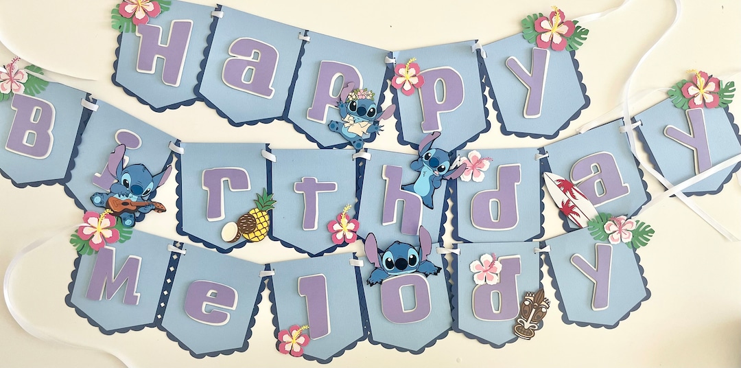 Lilo and Stitch Birthday Banner - Etsy