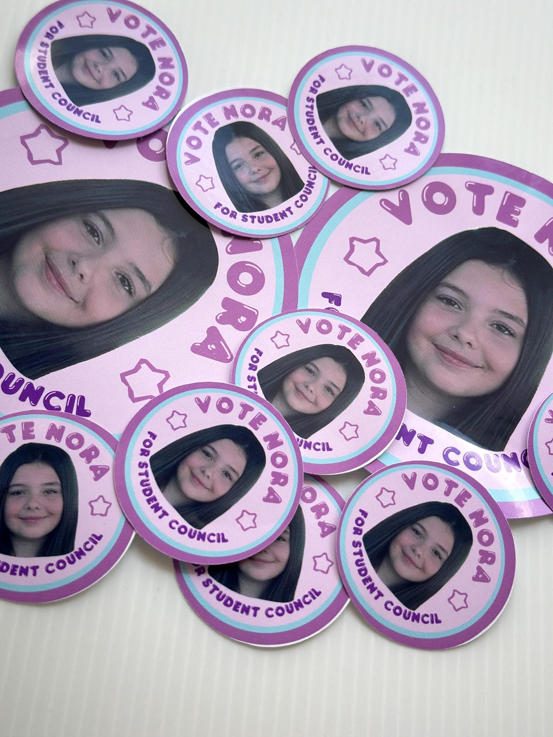 Custom Student Council Campaign Stickers: Waterproof Vinyl Labels - Etsy