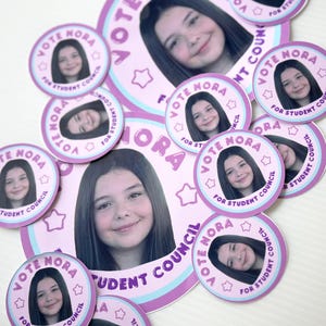 Custom Student Council Campaign Stickers: Waterproof Vinyl Labels - Etsy