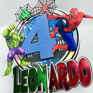 Spiderman Hulk Cake Topper - Etsy