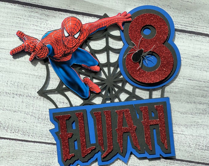 Spiderman Cake Topper - Etsy