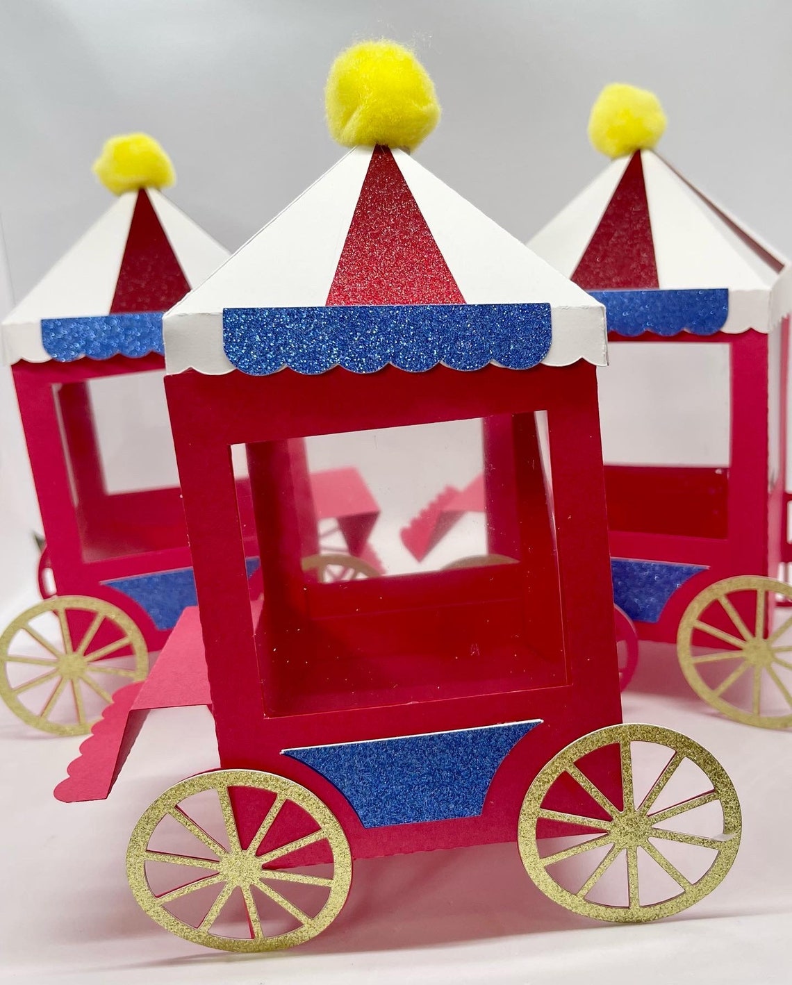 Popcorn Cart Party Favor Boxes - Etsy