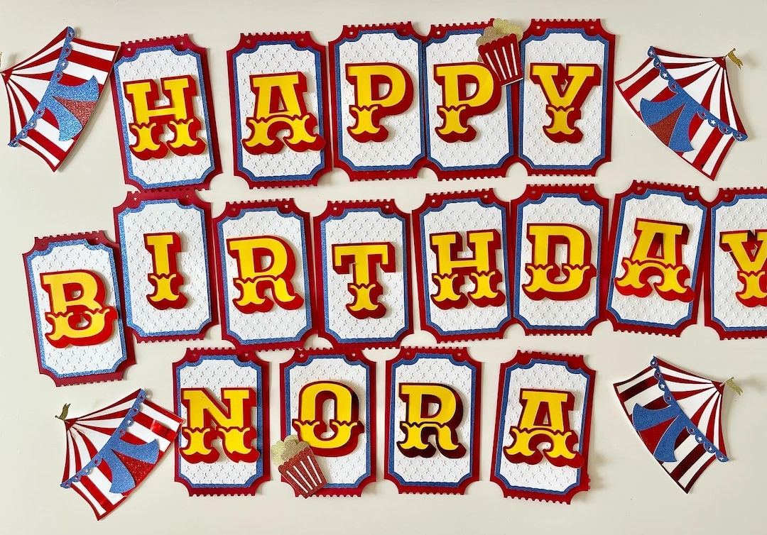 Circus Carnival Theme Banner - Etsy