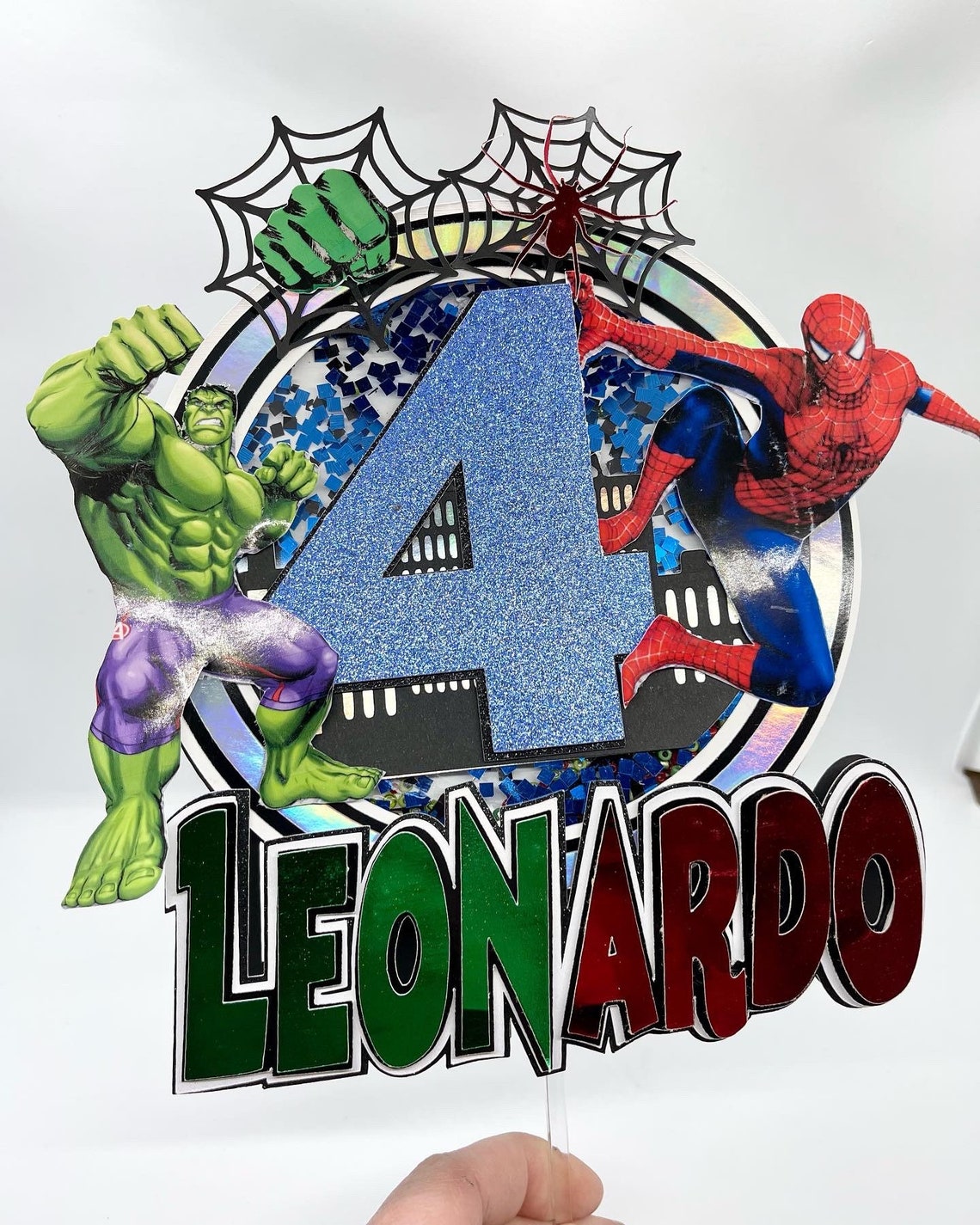 Spiderman Hulk Cake Topper | Etsy