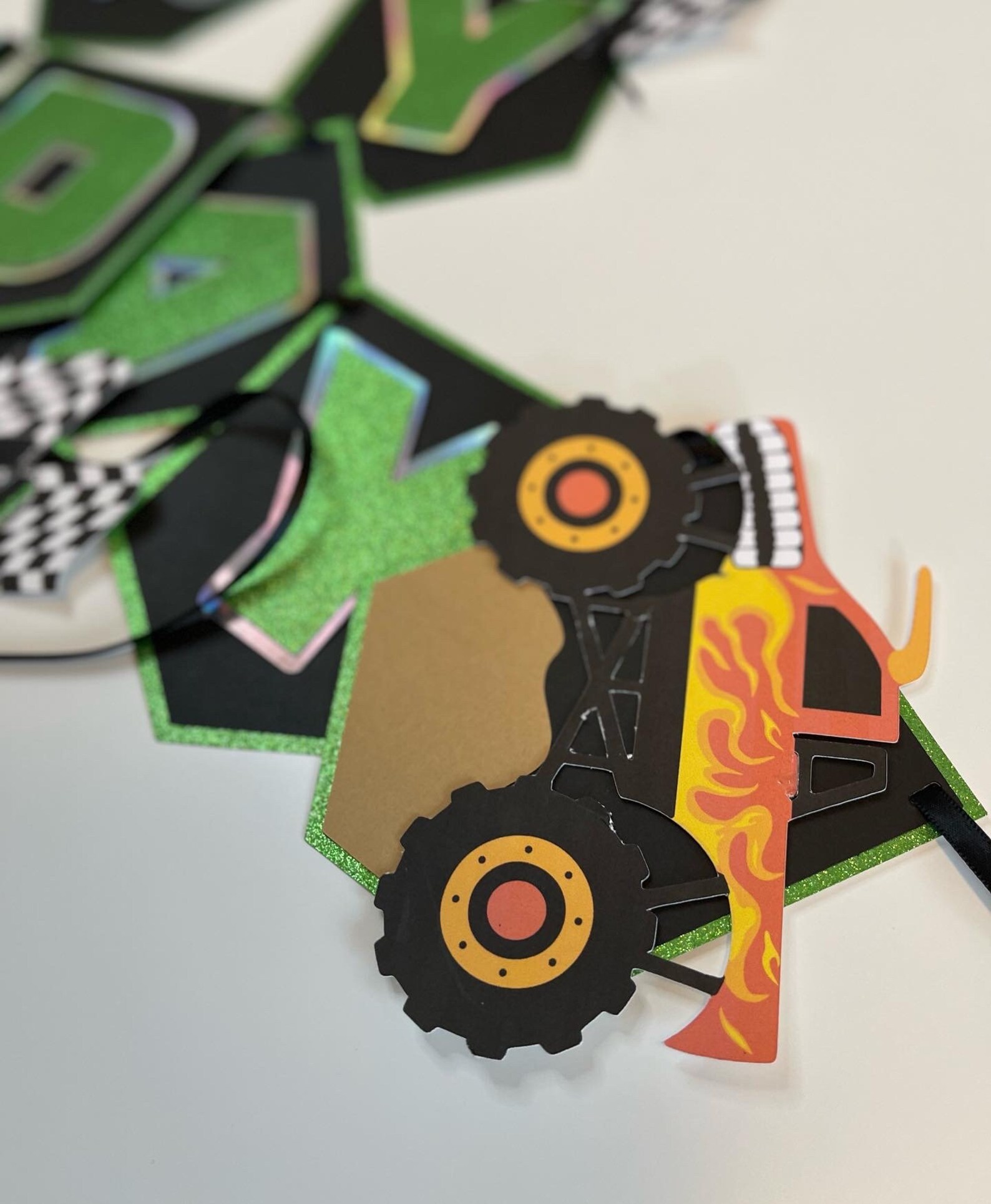Monster Jam Theme Birthday Banner - Etsy