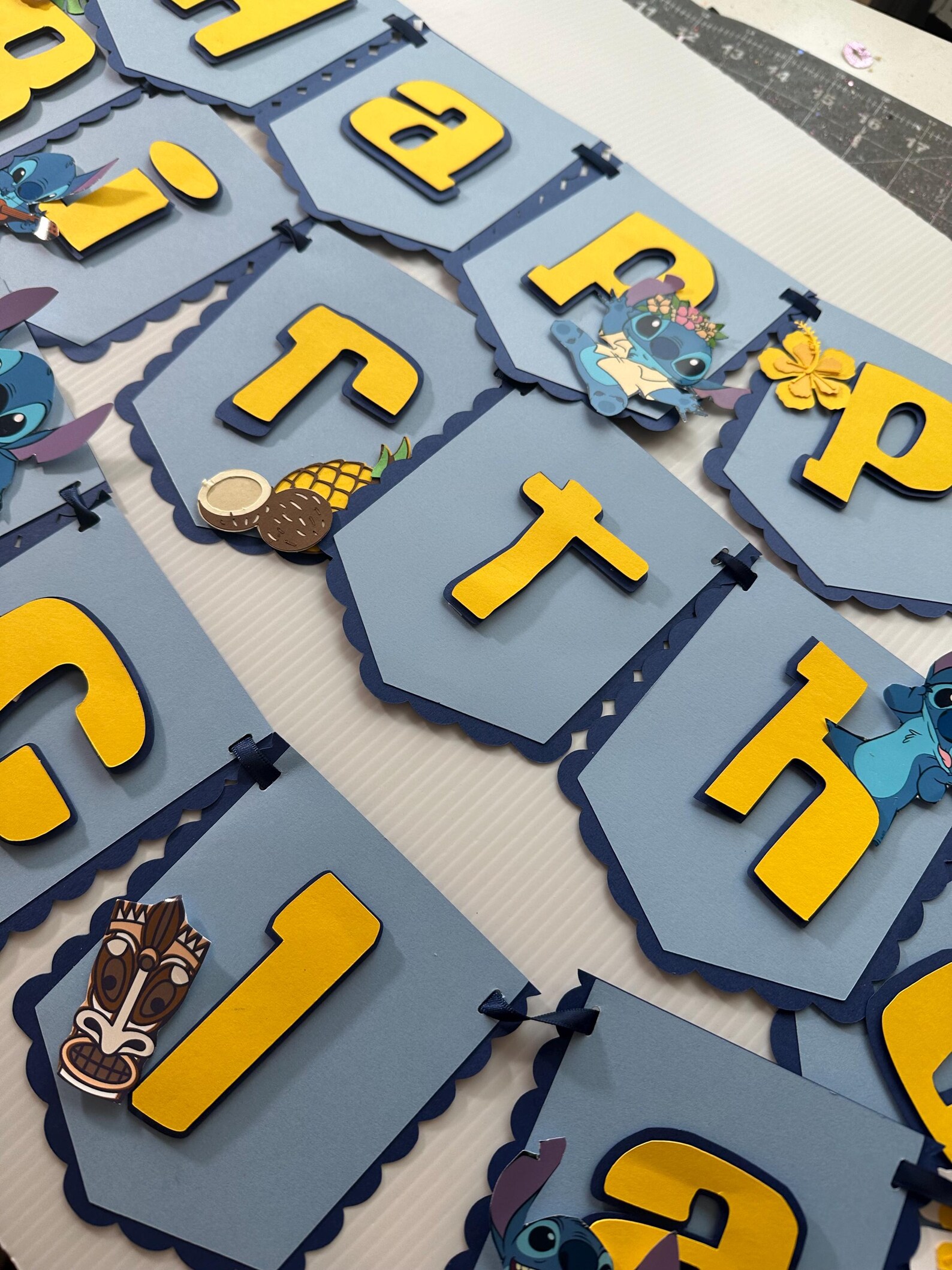 Lilo and Stitch Birthday Banner | Hawaiian Ohana Party, Custom Name - Etsy