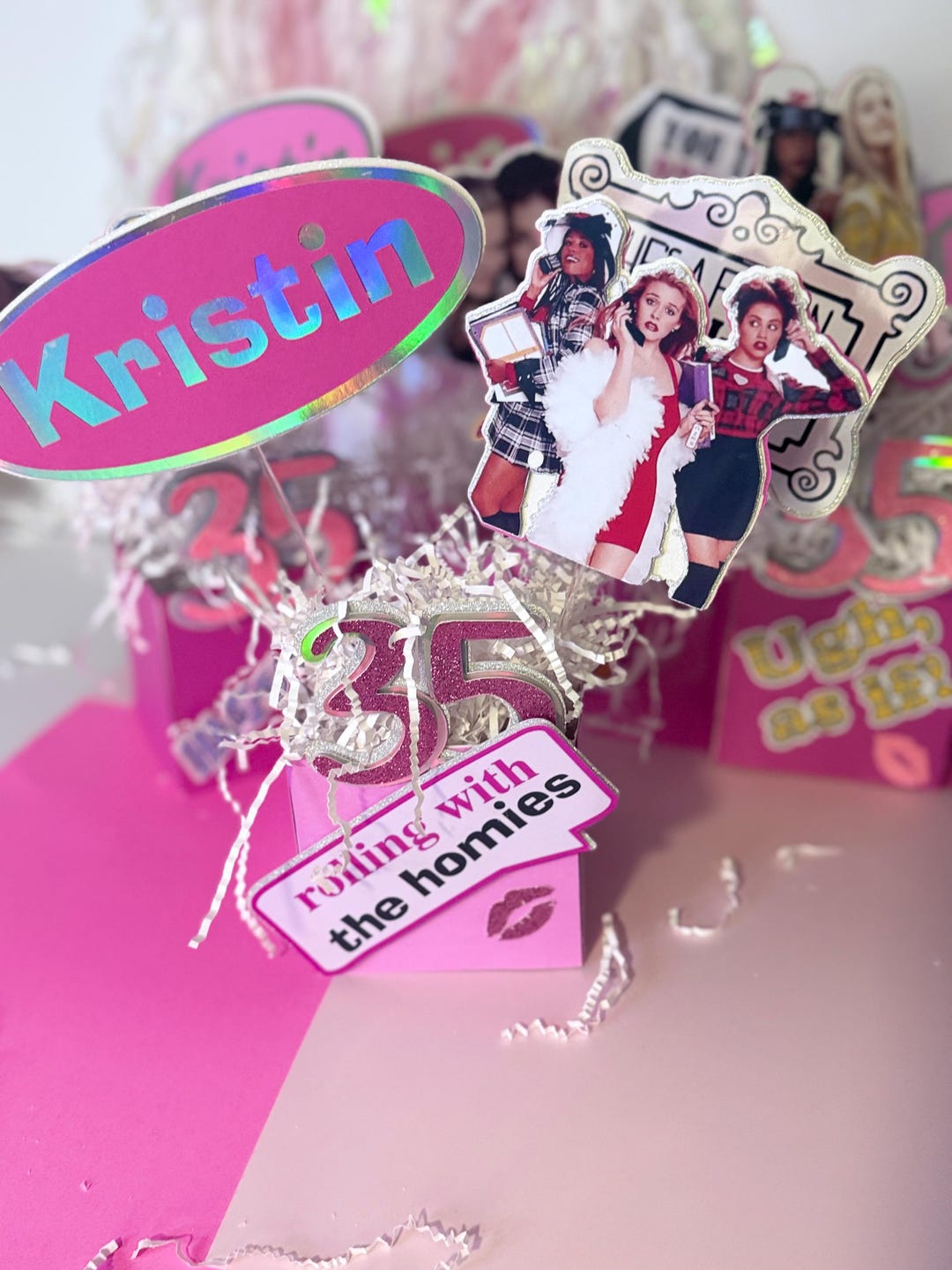 Clueless Movie Centerpieces | 90s Teen Girl Birthday Decor | as If ...