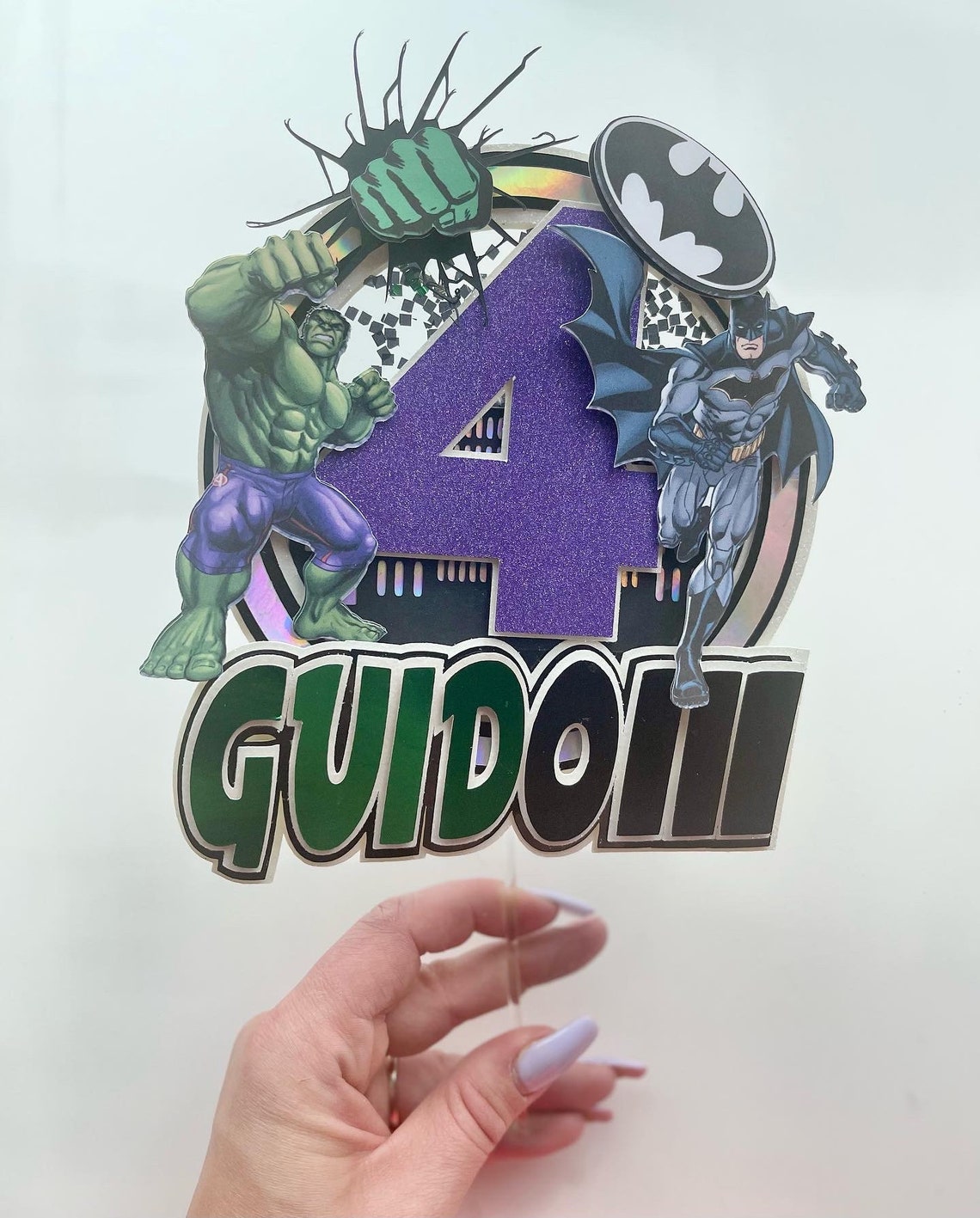 Spiderman Hulk Cake Topper - Etsy