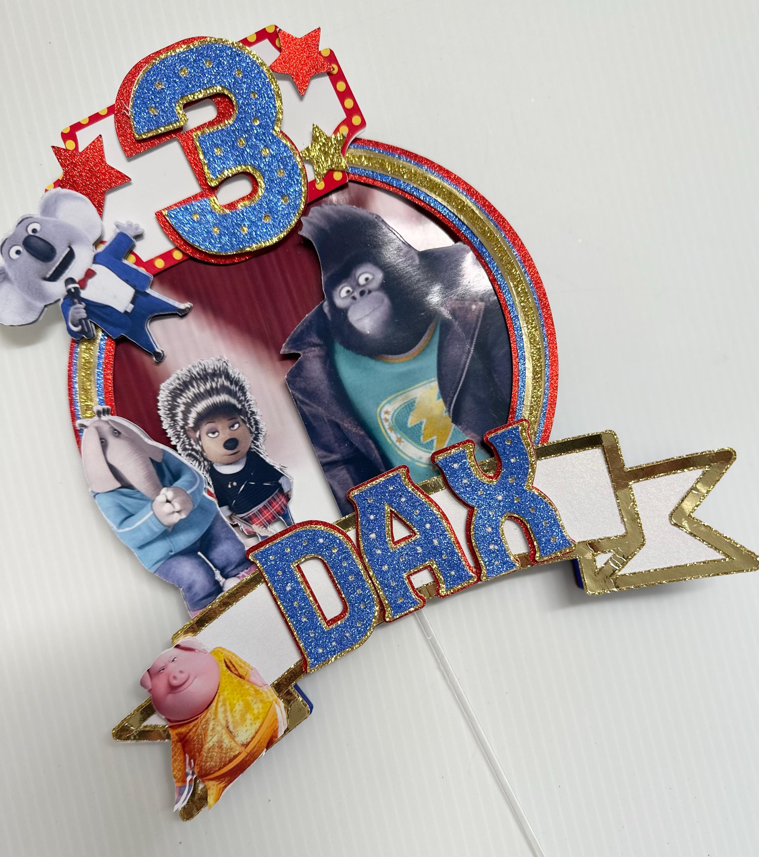 Sing Movie Cake Topper | Custom Birthday Party Decoration - Etsy