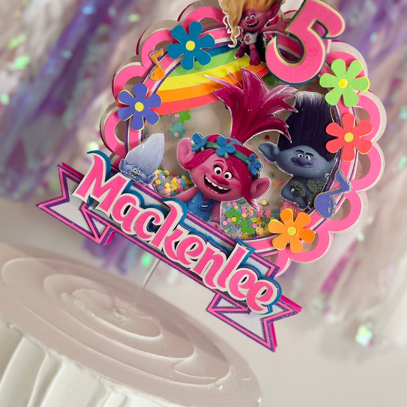 Trolls Cake Toppers - Etsy