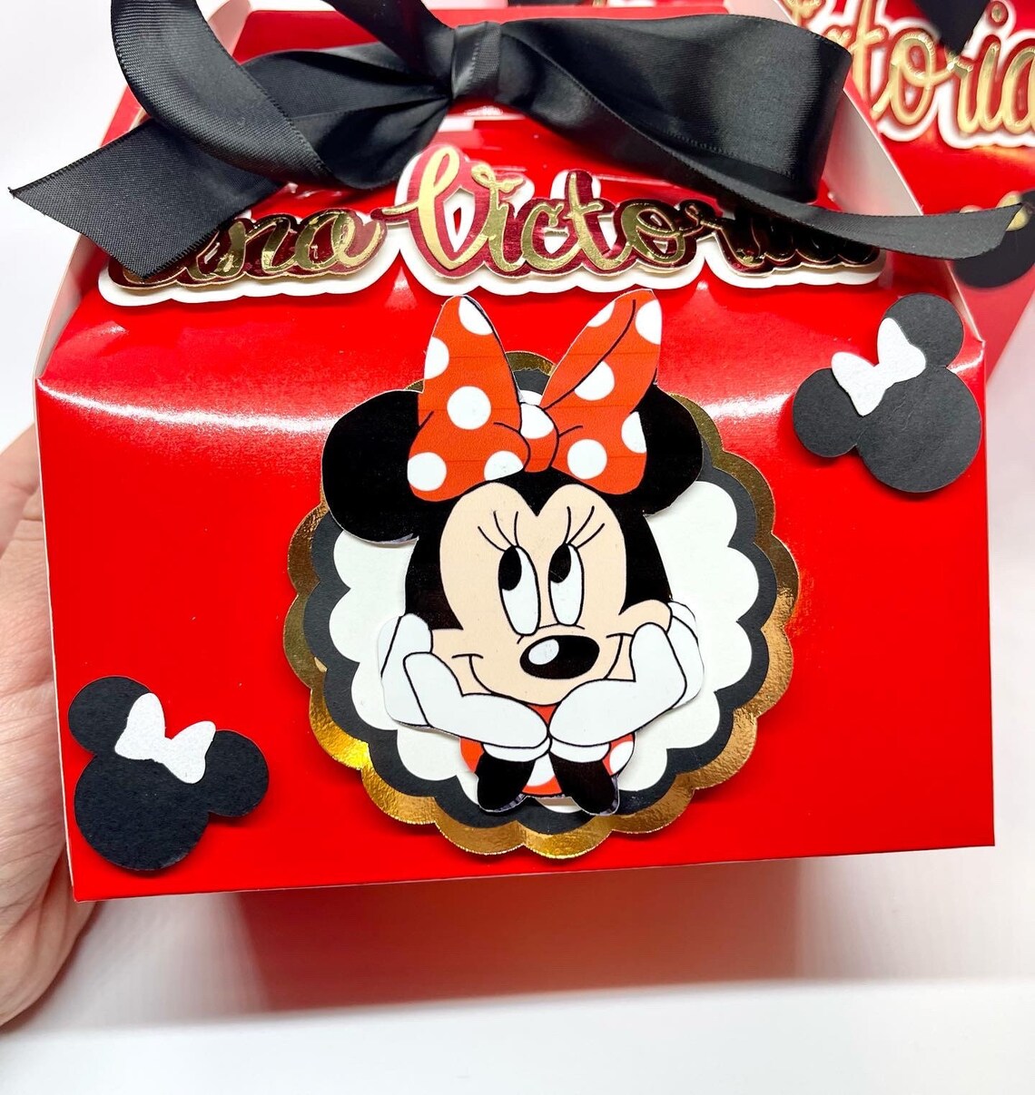 Minnie Mouse Theme Favor Boxes - Etsy