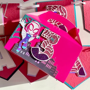 Gwen Ghost Spider Favor Boxes - Etsy