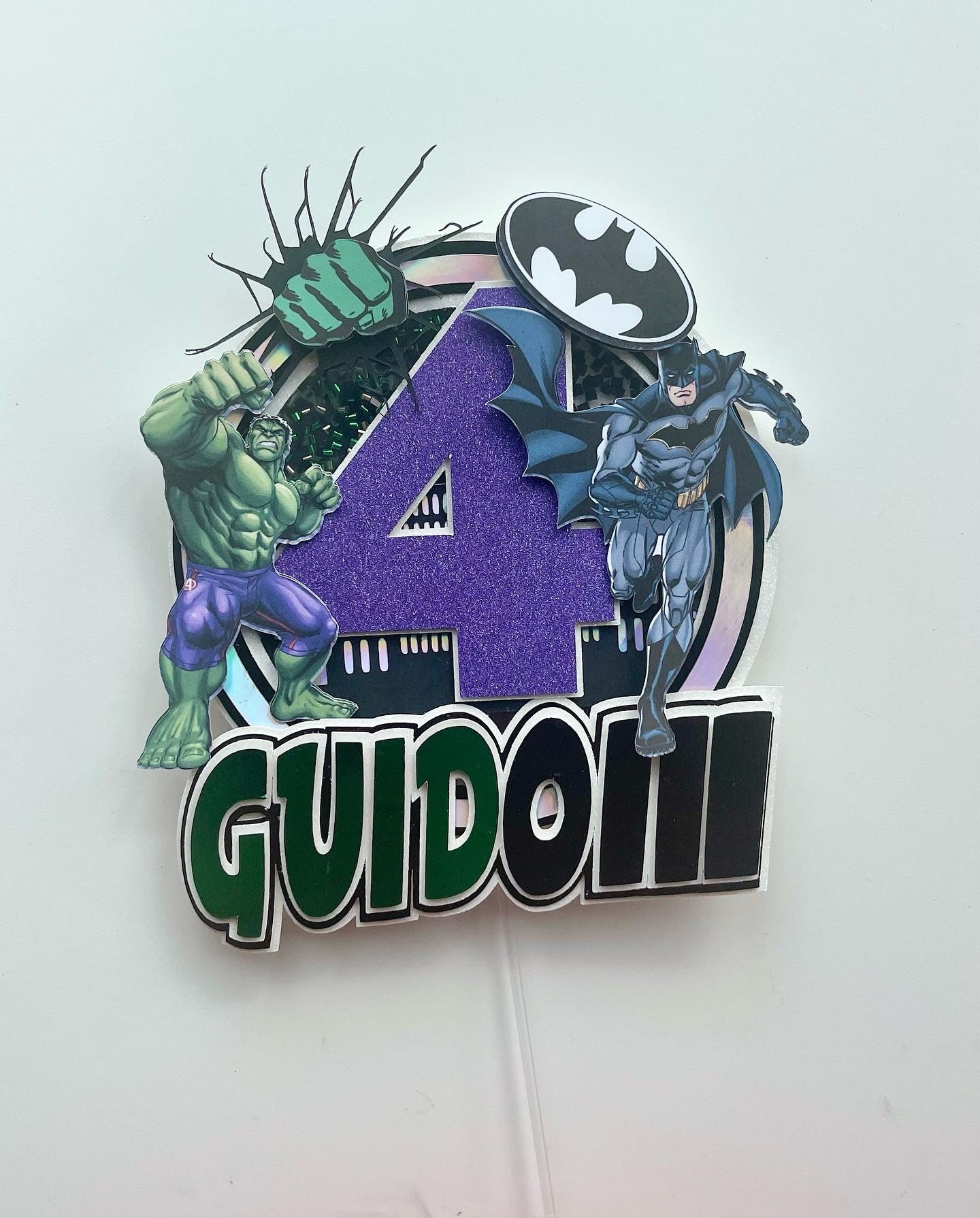 Spiderman Hulk Cake Topper - Etsy