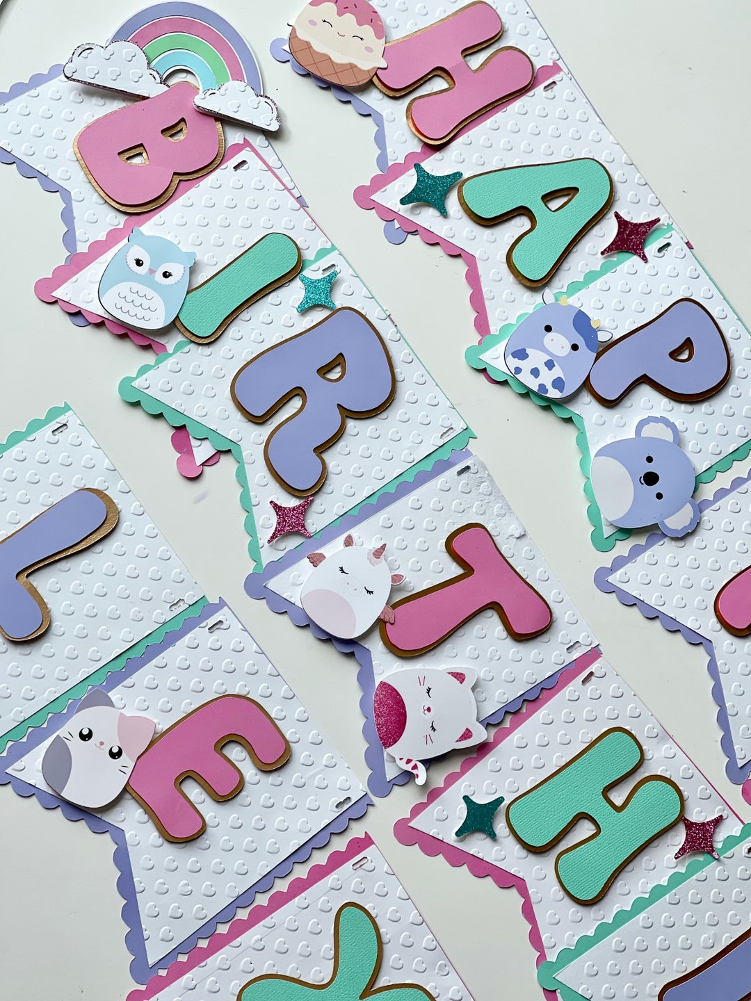 Squishmallow Birthday Banner | Custom Pastel Party Decor - Etsy
