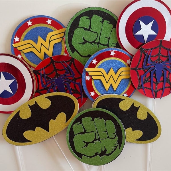 Superhero Table Centerpieces - Etsy