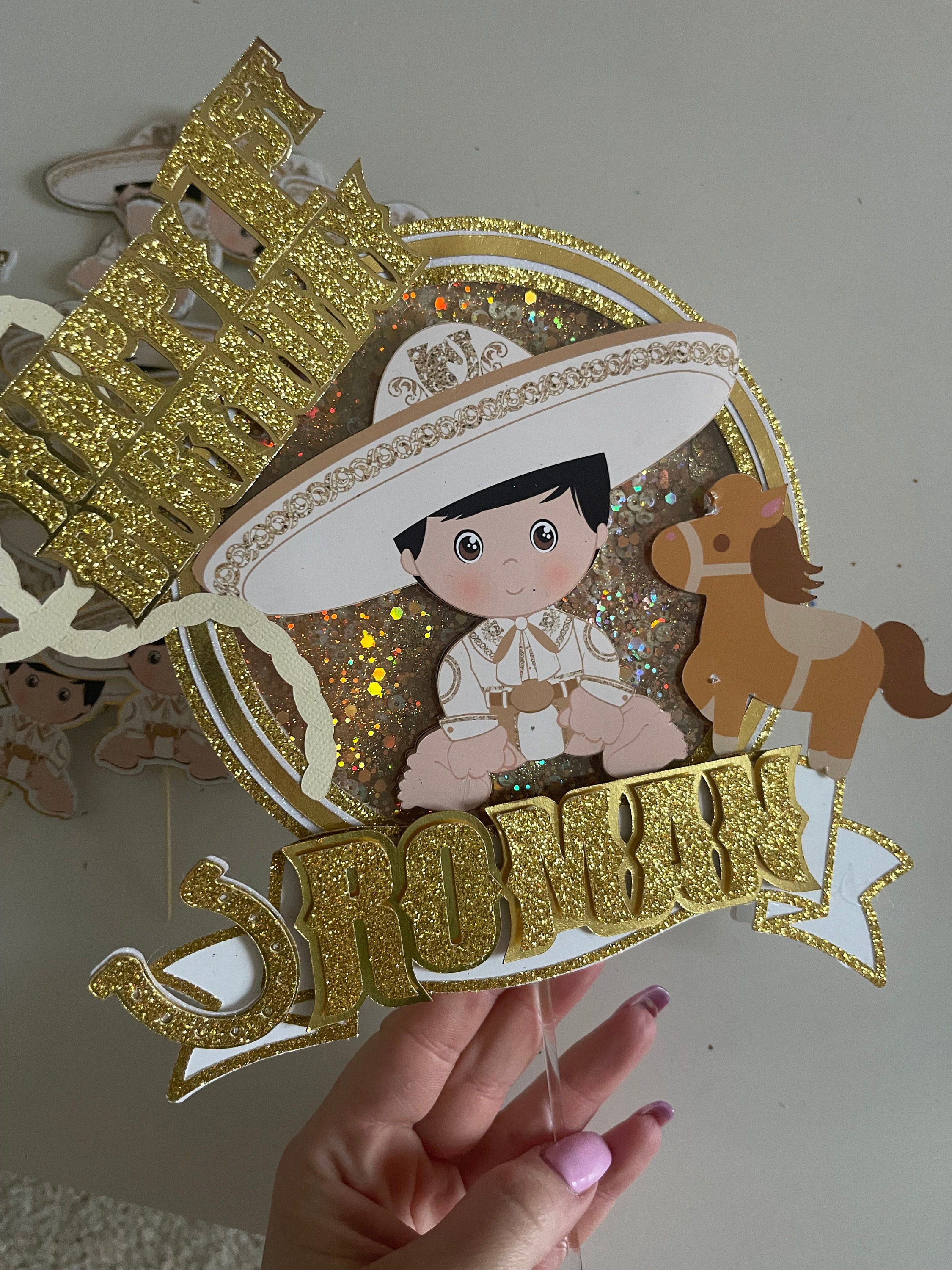 Charro Baptism Cake Topper Mexican Cake Topper Charro, 55% OFF