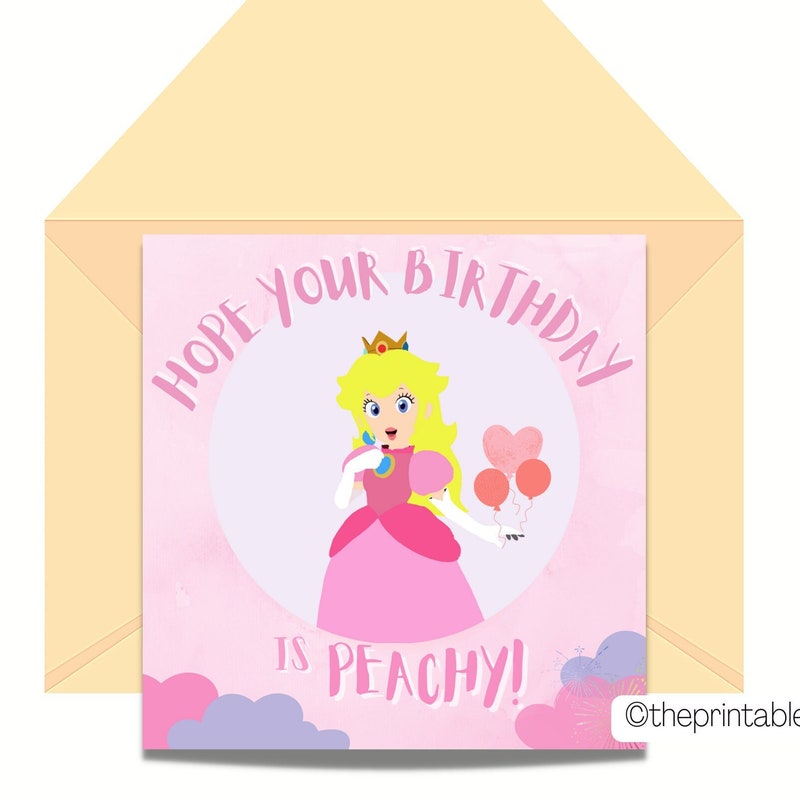 Nintendo Birthday Card - Etsy