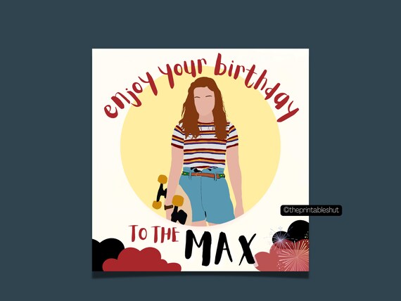 Stranger Things Birthday Card PRINTABLE Stranger Things - Etsy UK