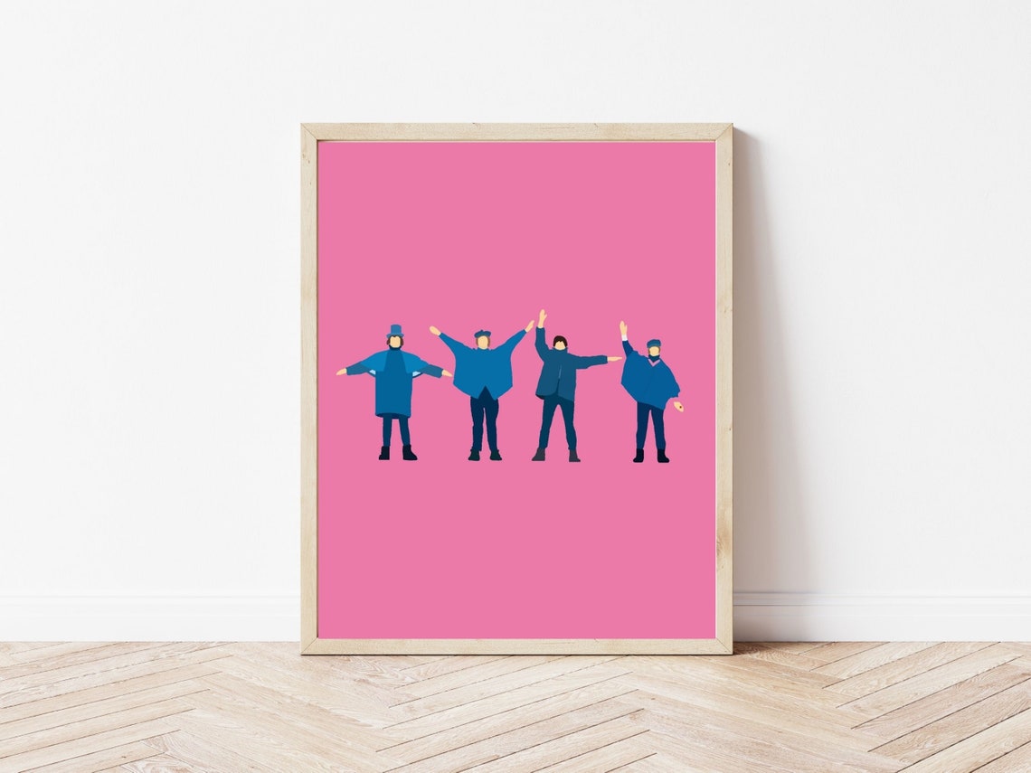 The Beatles Help Poster: Music Art Prints Wall Art - Etsy