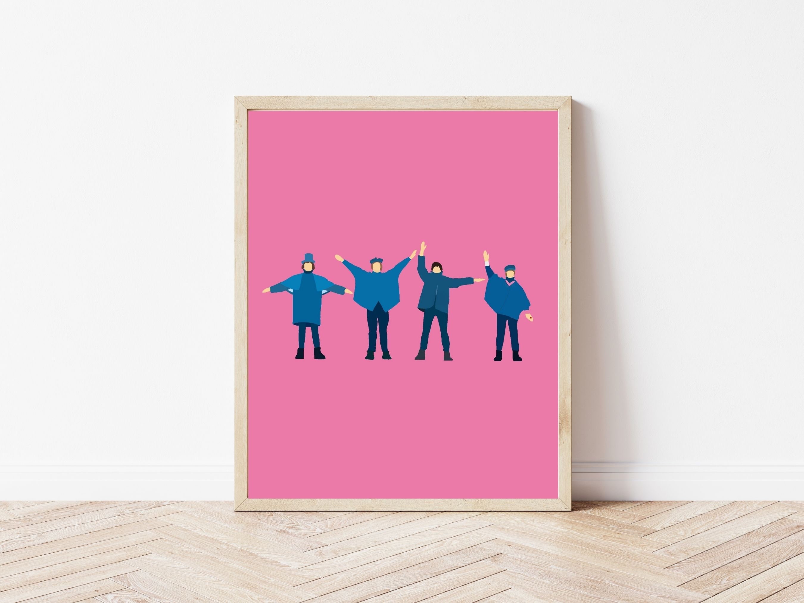 The Beatles Help Poster: Music Art Prints, Wall Art, Printable, Digital ...