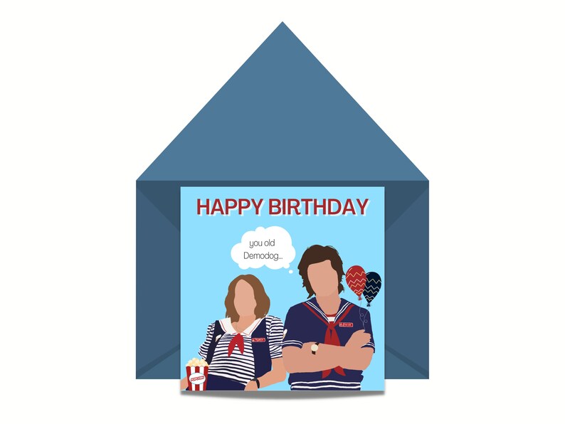 Stranger Things Birthday Card PRINTABLE Stranger Things - Etsy UK
