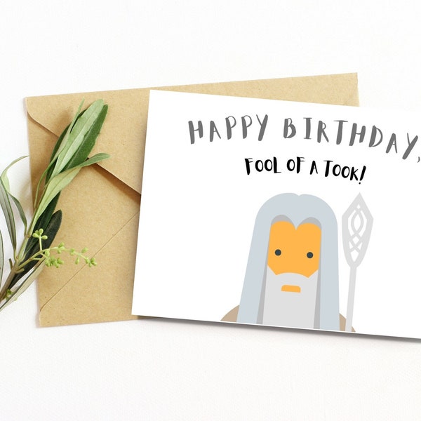 Lord of the Ring Digital Birthday Card - Etsy