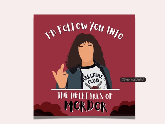 Stranger Things Birthday Card PRINTABLE Stranger Things - Etsy