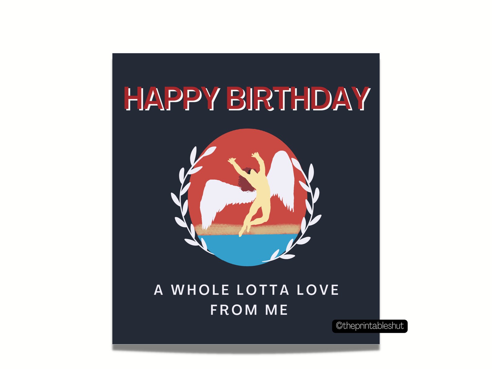 Led Zeppelin Birthday Card PRINTABLE - Funny Birthday Card - Led ...