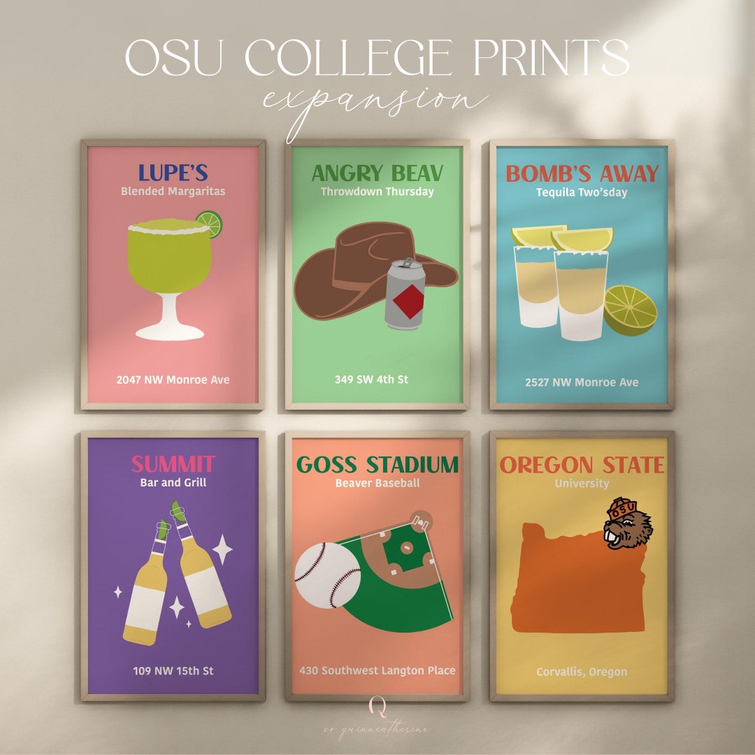 OSU Expanded Edition College Prints Oregon State University College ...