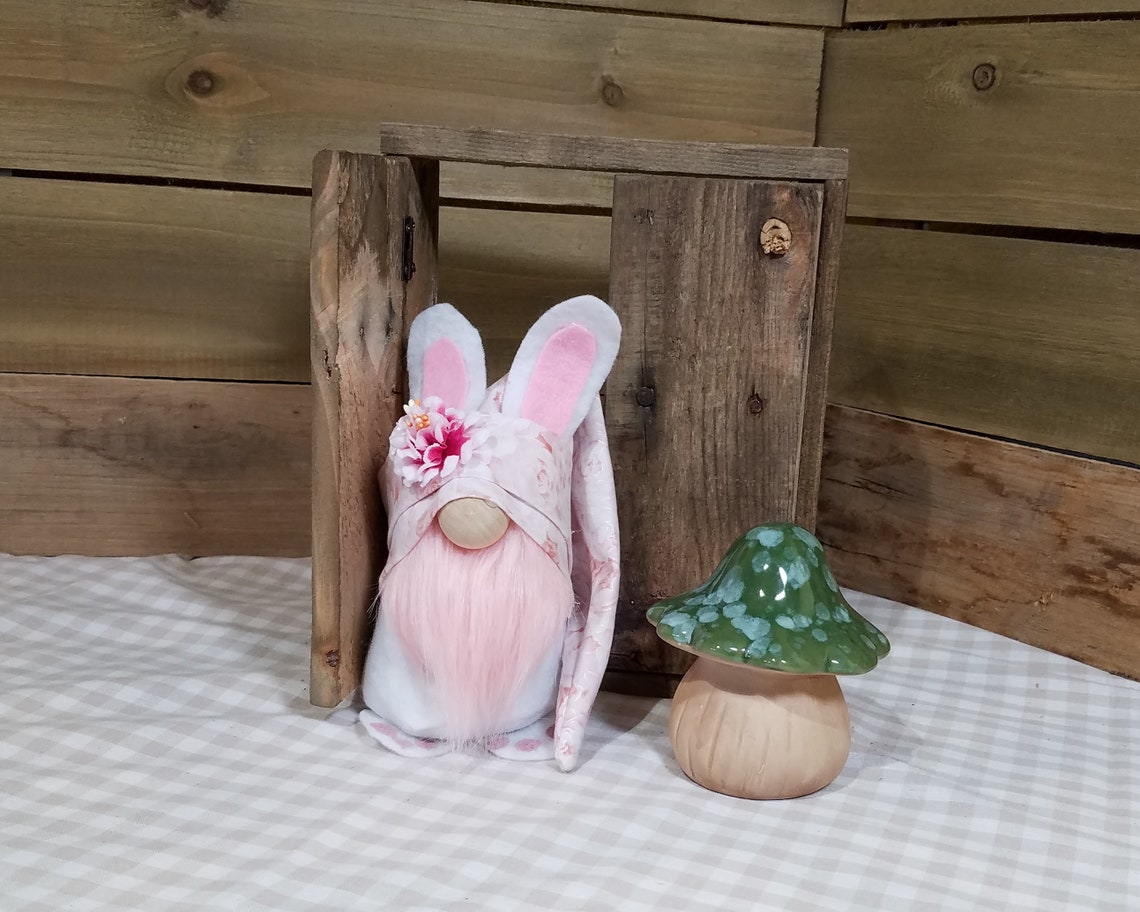 Bunny Gnome for Easter - Etsy