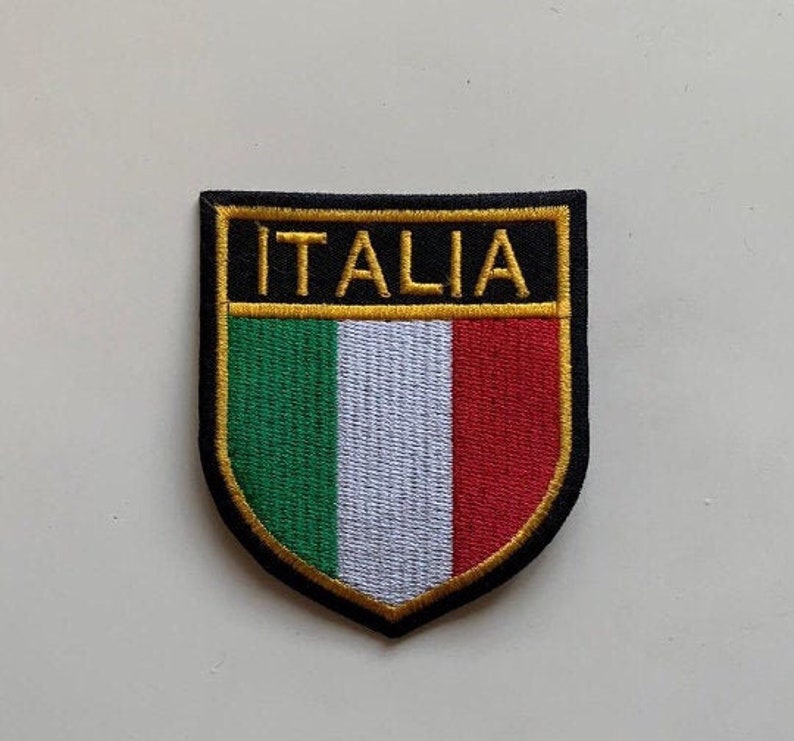 Italia Italian National Flag Embroidered Patch iron on / sew | Etsy