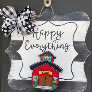 Interchangeable Door Hanger, Happy Everything Sign - Etsy