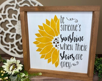 Sunflower Sign Laser Engraved Sunflower Home Sweet Home - Etsy