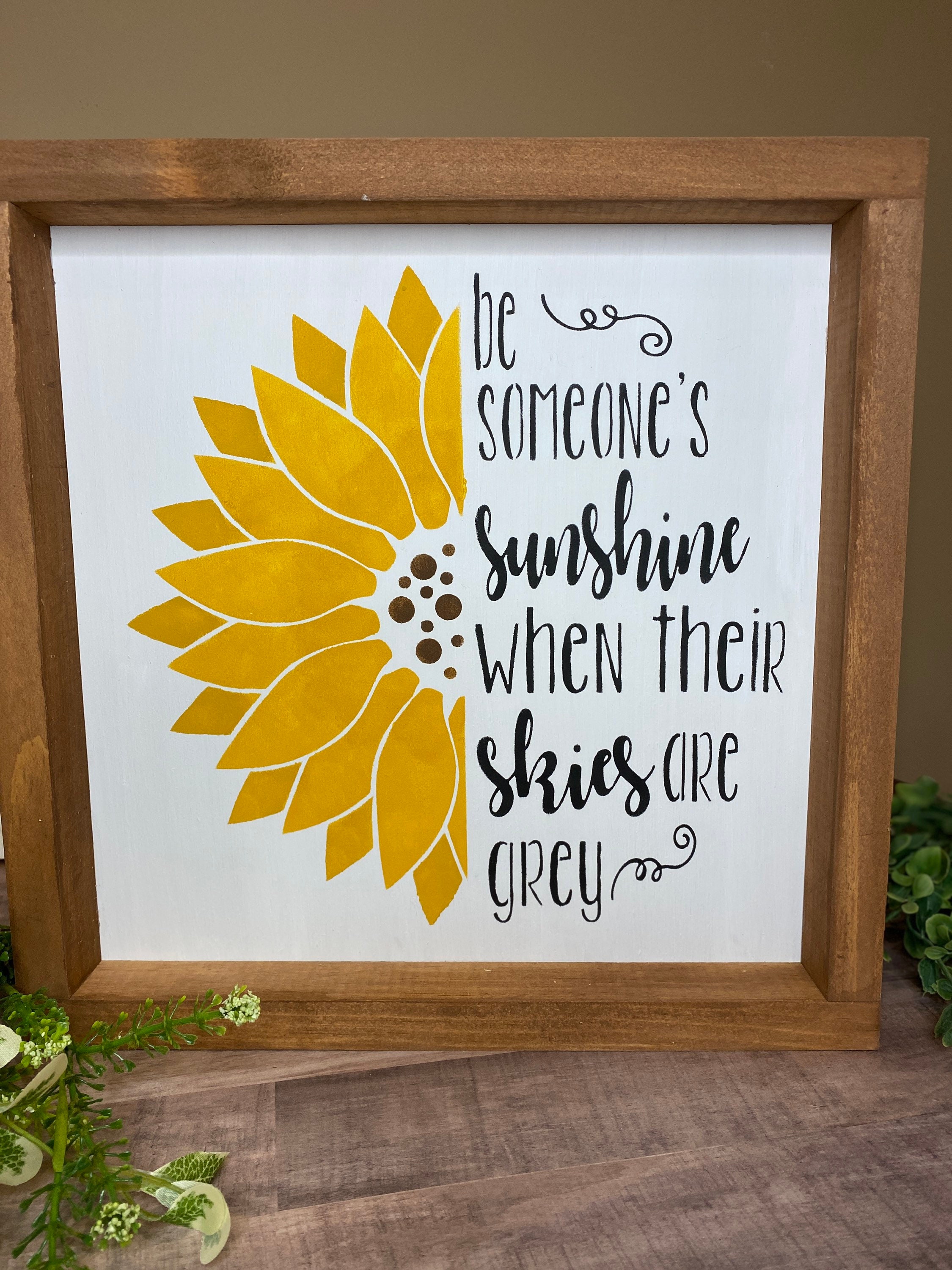 Sunflower Sign - Etsy