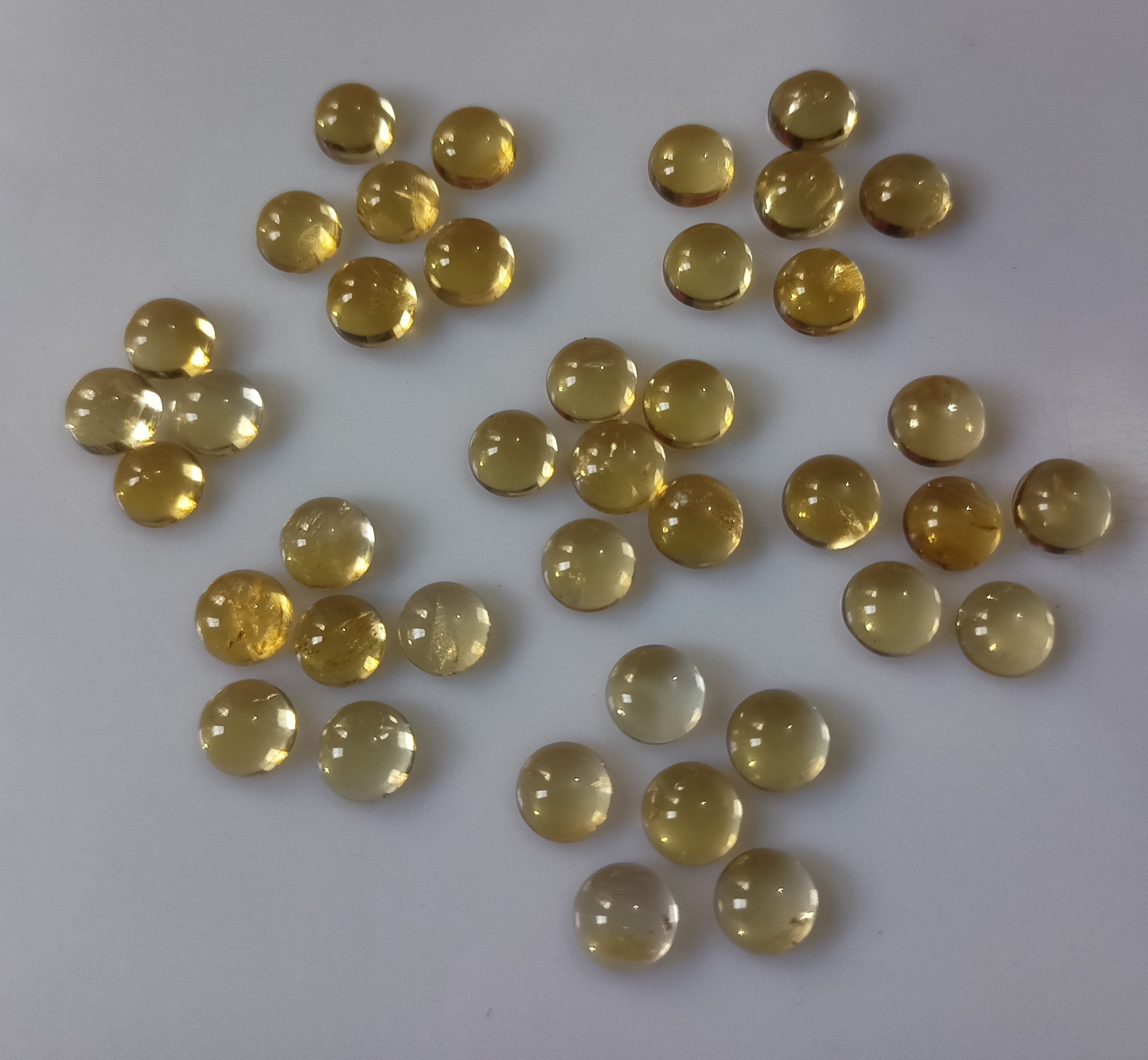 5 Pieces Lot Citrine Gemstone Natural Citrine Round Shape - Etsy UK