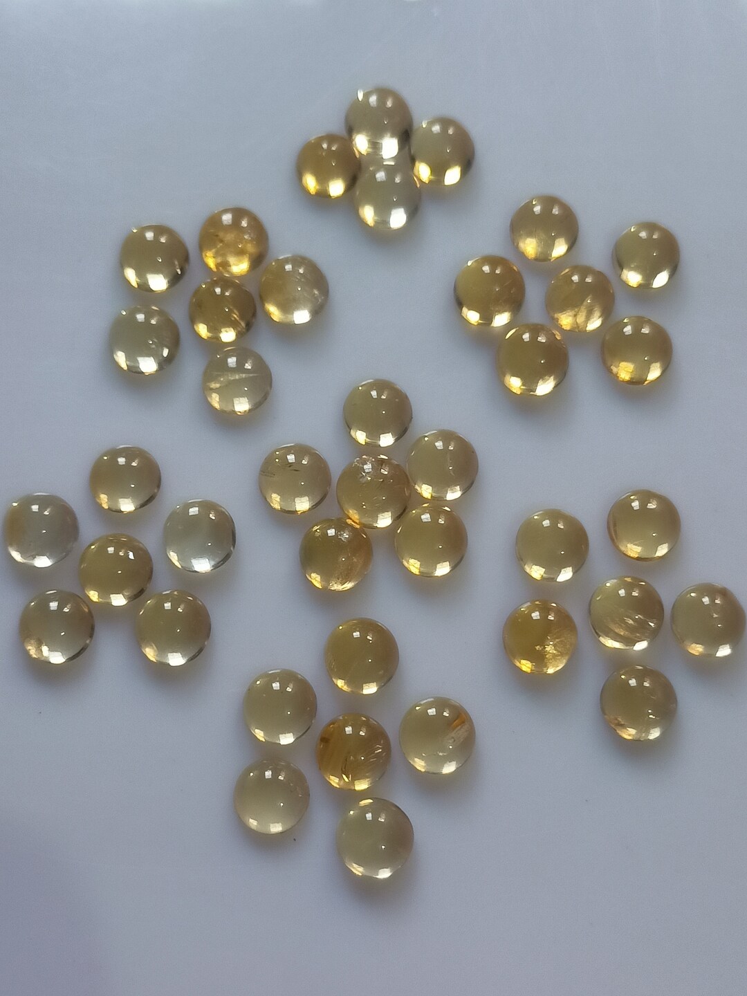 5 Pieces Lot Citrine Gemstone Natural Citrine Round Shape - Etsy UK