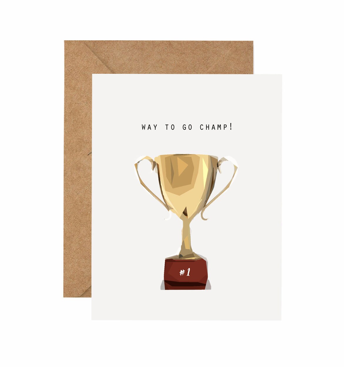Blank Cards Paper Greeting Cards Way To Go Champ Congrats ...