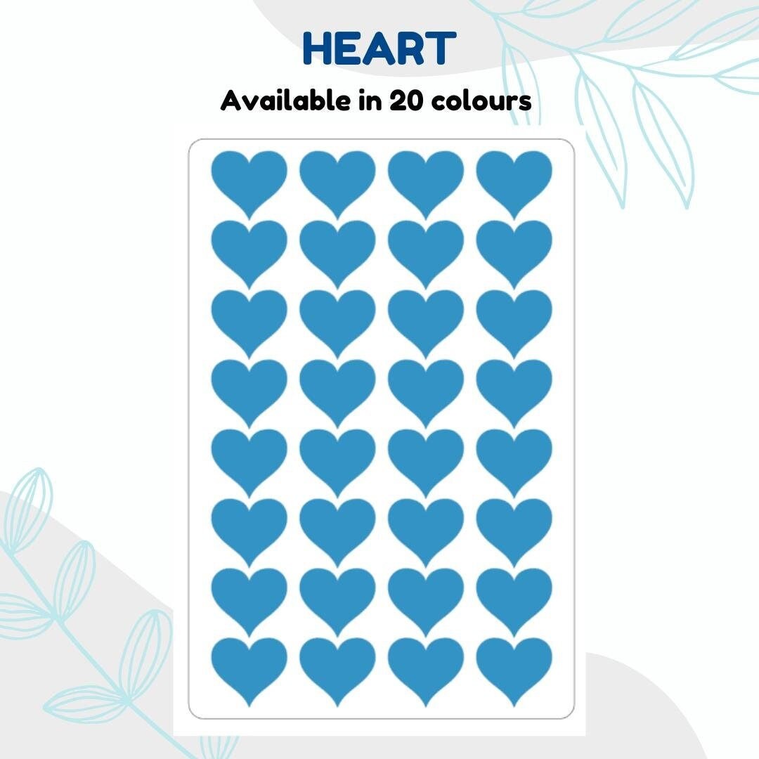 Heart Vinyl Stickers | Perfect for Journal or Planner | Bujo Stickers ...