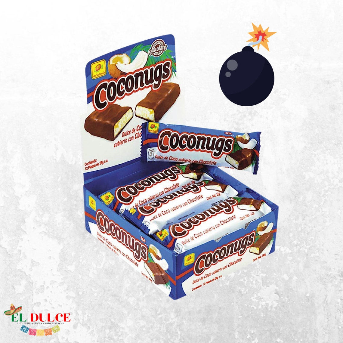 Coconugs 12 Ct - Mexican Coconut Candy Covered in Chocolate - Etsy