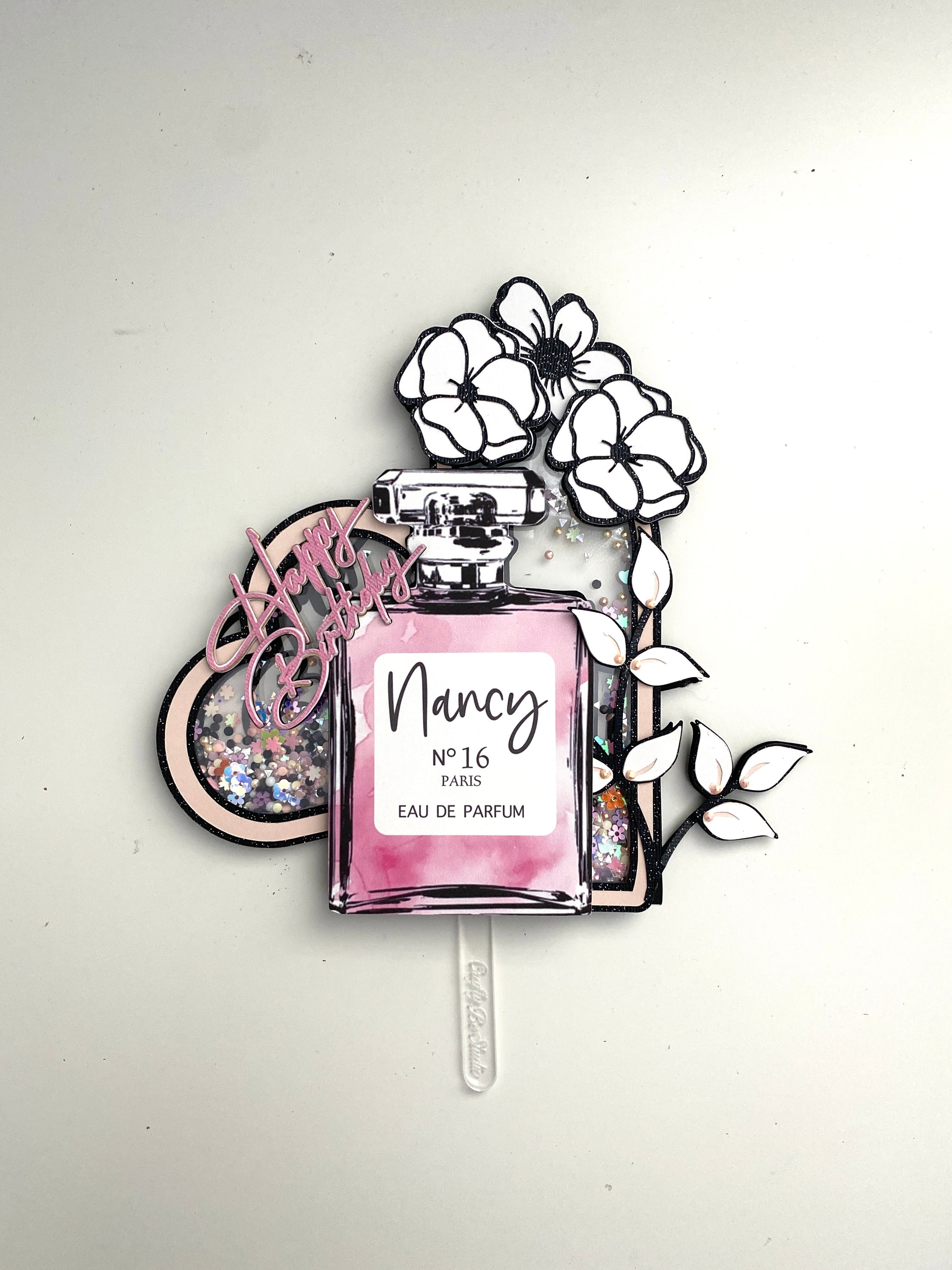 Perfume Inspired Cake Topper - Etsy