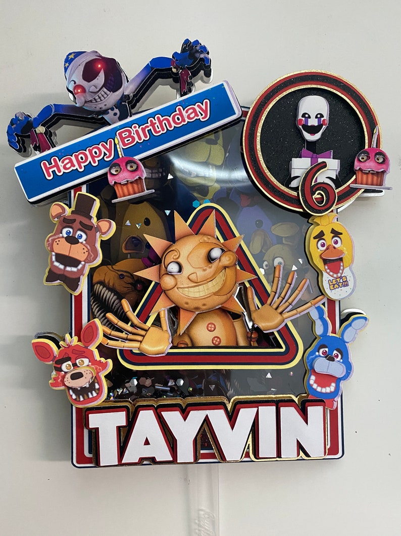 Five Nights at Freddie Cake Topper - Etsy