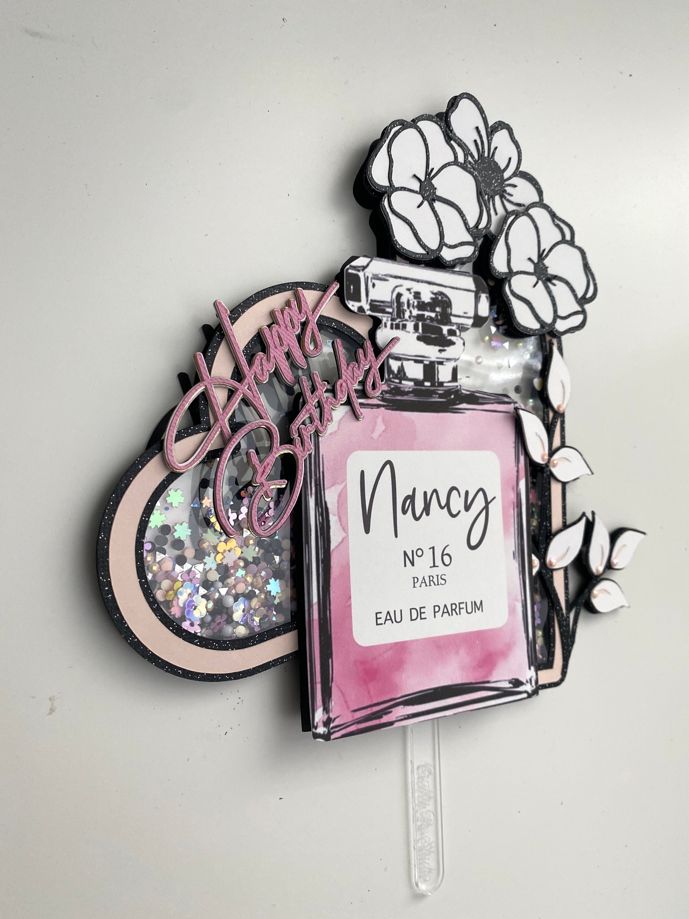 Perfume Inspired Cake Topper - Etsy