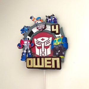 Rescue Bots Cake Topper - Etsy