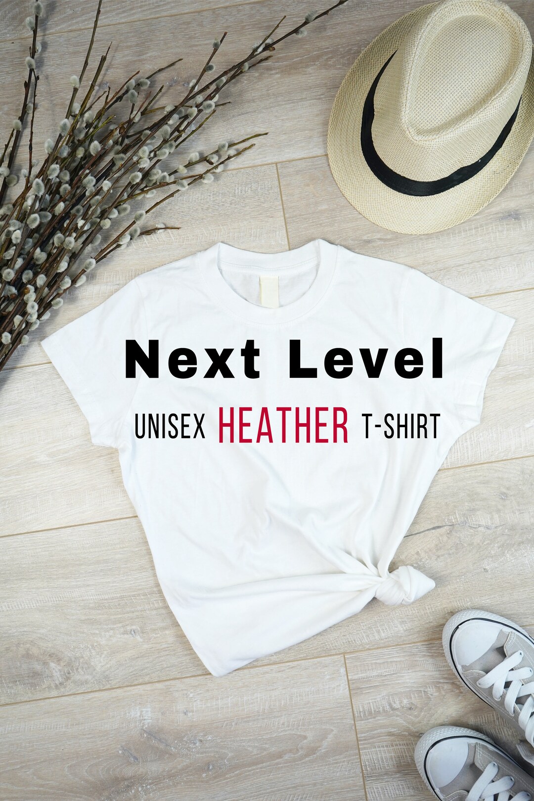 Next Level Heather Blank T-shirt Crewneck Unisex Light and Soft Popular ...