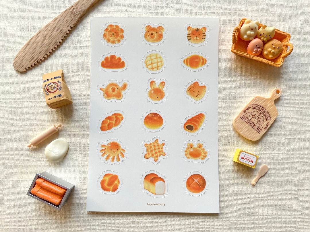 Bread Sticker Sheet - Etsy
